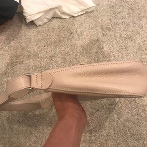 Longchamp | Bags | New Longchamp Small Beige Leather Shoulder Bag ...